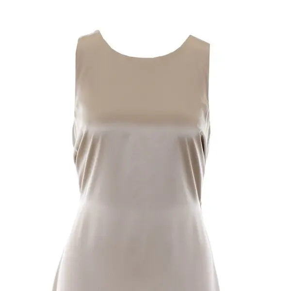 Max Mara Silk Satin Dress - Cream