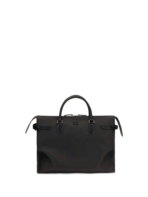 Valentino Garavani Large Antibes Top Handle Bag - Black