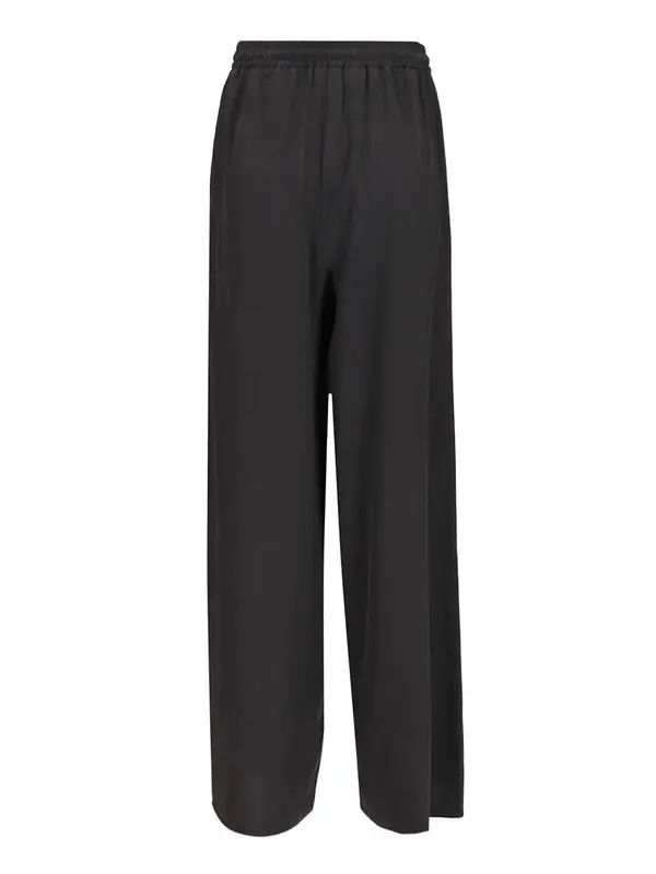 Max Mara Genero Wide-leg Washed Silk Trousers