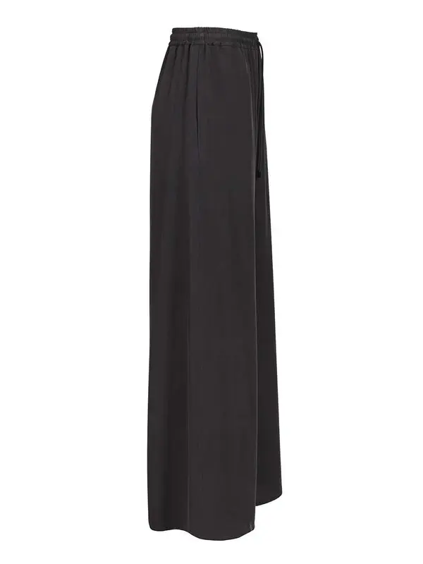 Max Mara Genero Wide-leg Washed Silk Trousers