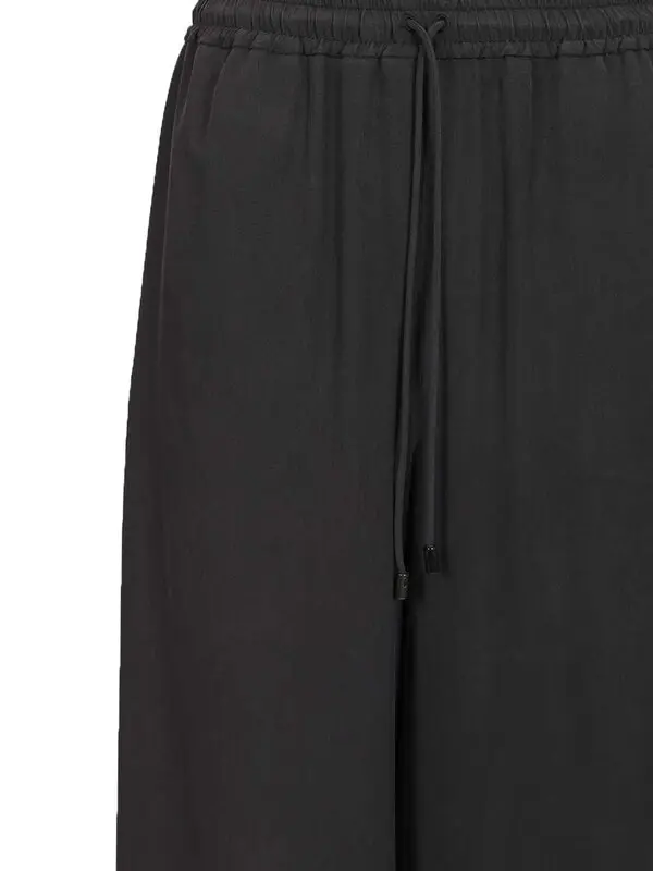 Max Mara Genero Wide-leg Washed Silk Trousers