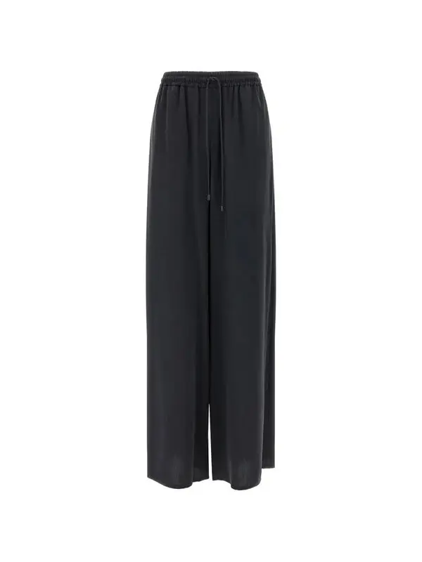 Max Mara Genero Wide-leg Washed Silk Trousers
