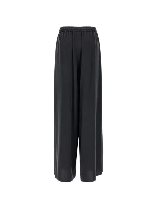 Max Mara Genero Wide-leg Washed Silk Trousers