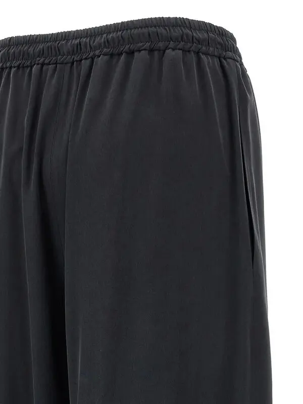 Max Mara Genero Wide-leg Washed Silk Trousers