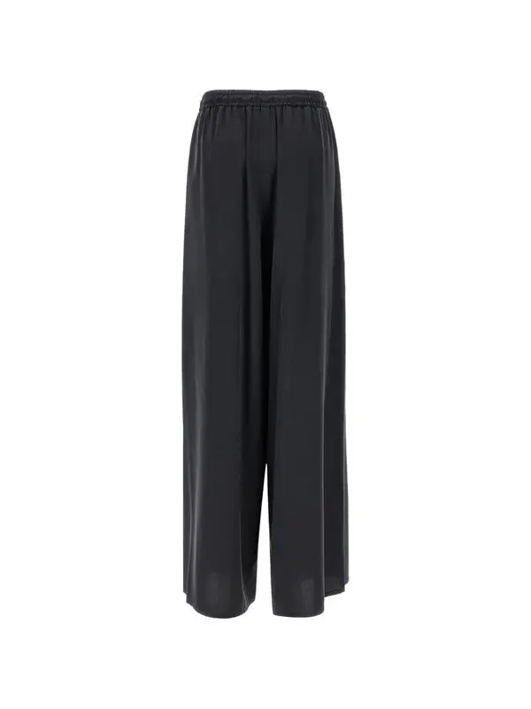 Max Mara Wide-leg Washed Silk Trousers