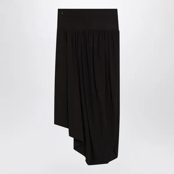 Alaïa Ebony Fluid Jersey Skirt - Brown
