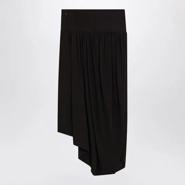 Alaïa Fluid Jersey Midi Skirt - Brown