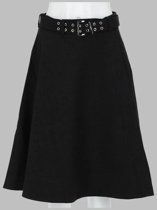 GANNI Gonna Wrap Con Cintura - Black