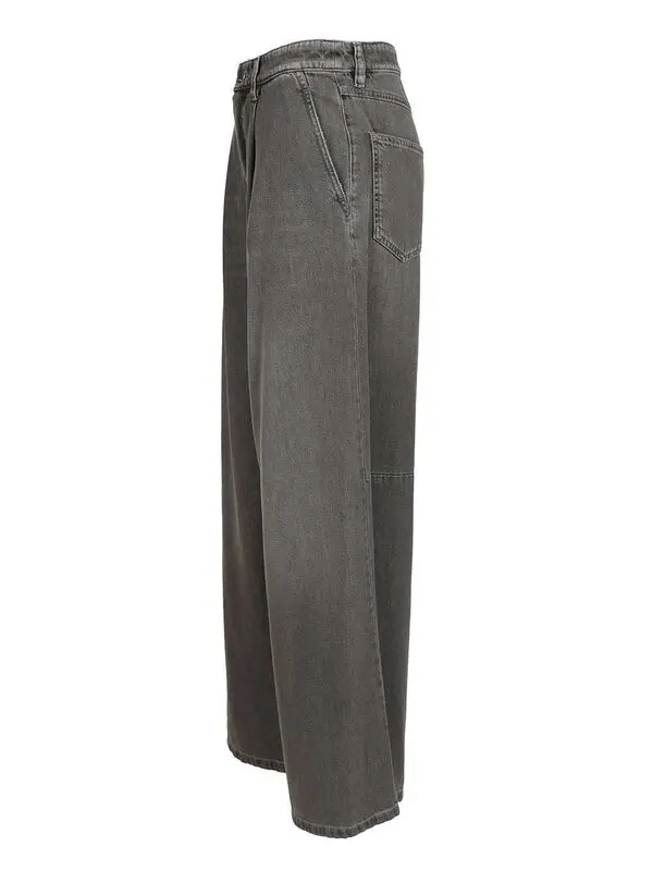 Max Mara Wide Leg Double Pleat Jeans