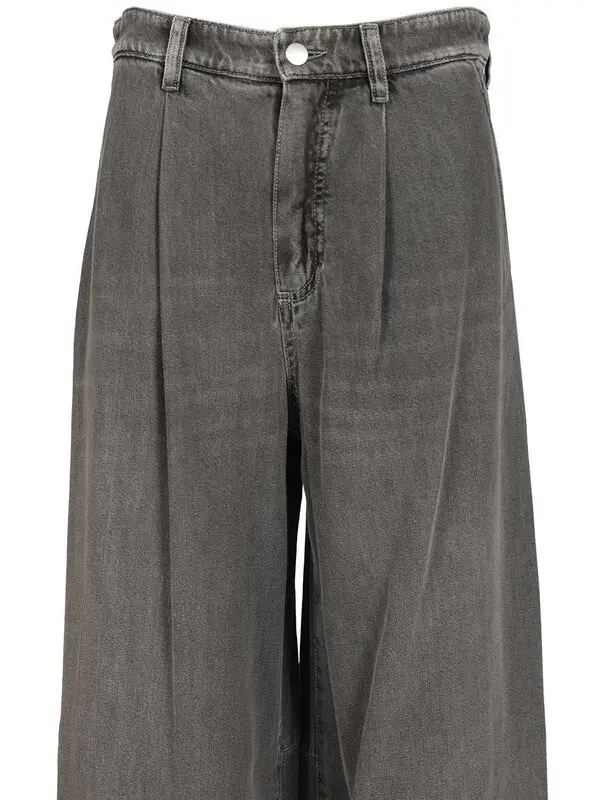 Max Mara Wide Leg Double Pleat Jeans