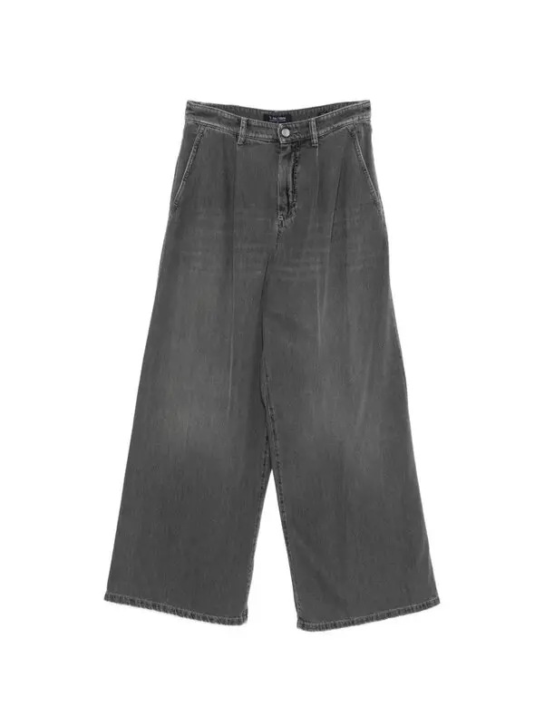 Max Mara Wide Leg Double Pleat Jeans