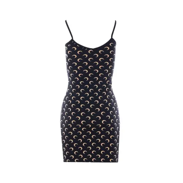 MARINE SERRE Moon Print Straps Dress