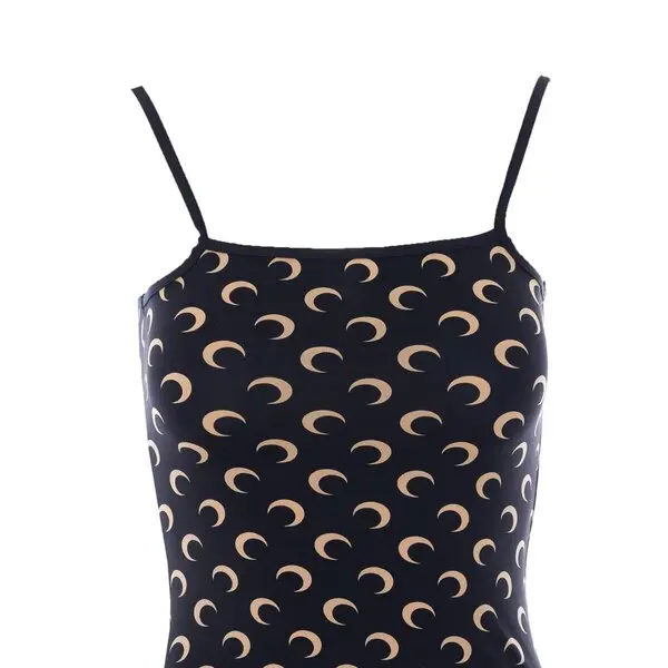 MARINE SERRE Moon Print Straps Dress