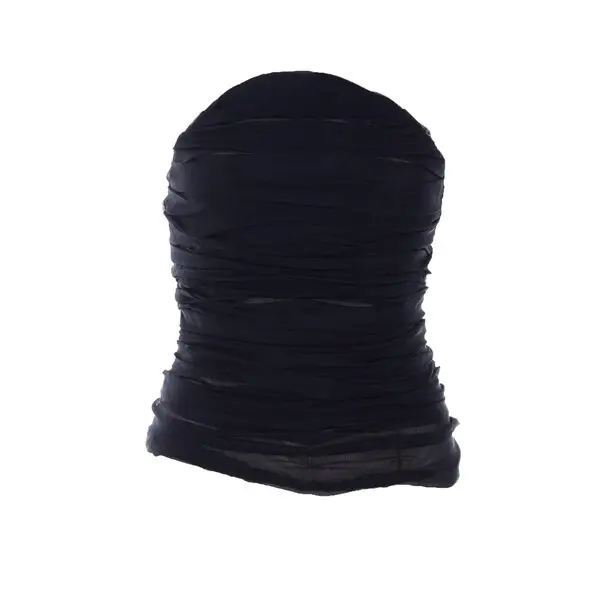 Balenciaga Fitted Bustier Top - Black