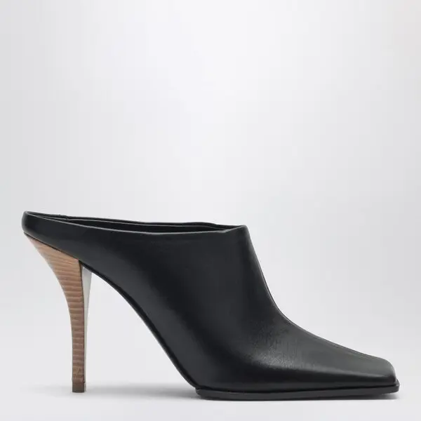 Alaïa Square Leather Mules - Black