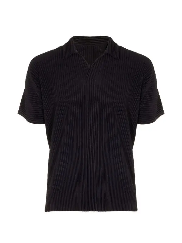 Issey Miyake Pleated Polo Shirt - Multicolor