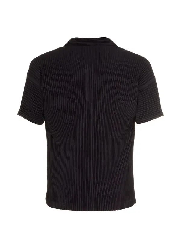 Issey Miyake Pleated Polo Shirt - Multicolor