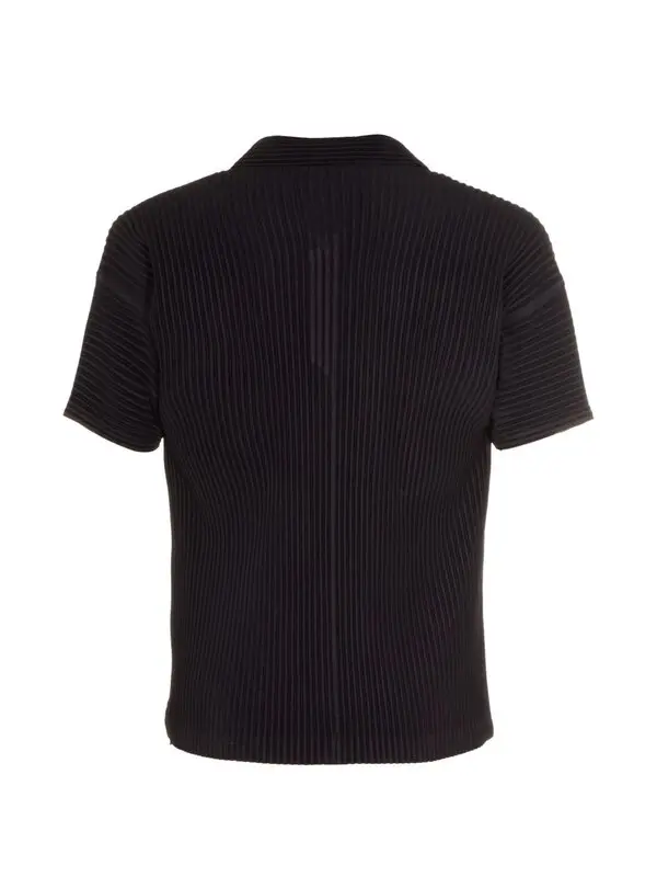 Issey Miyake Pleated Polo Shirt - Multicolor