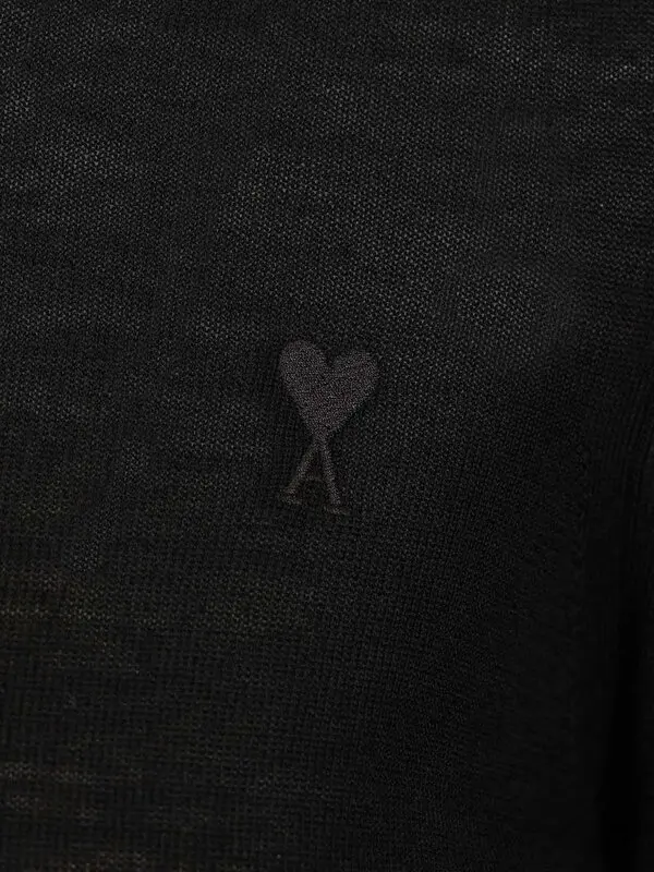 AMI Paris Wool Sweater - Black