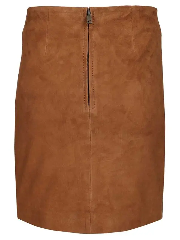 ROTATE BY BIRGER CHRISTENSEN Suede Mini Skirt