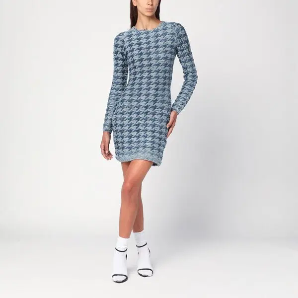 DIESEL® Light Grey Patterned Dress - Blue