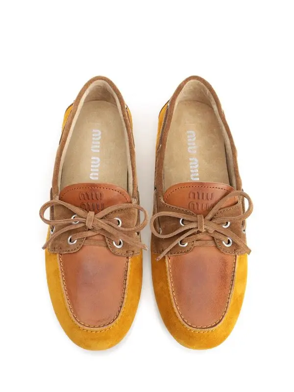 Miu Miu Boat Loafer - Brown