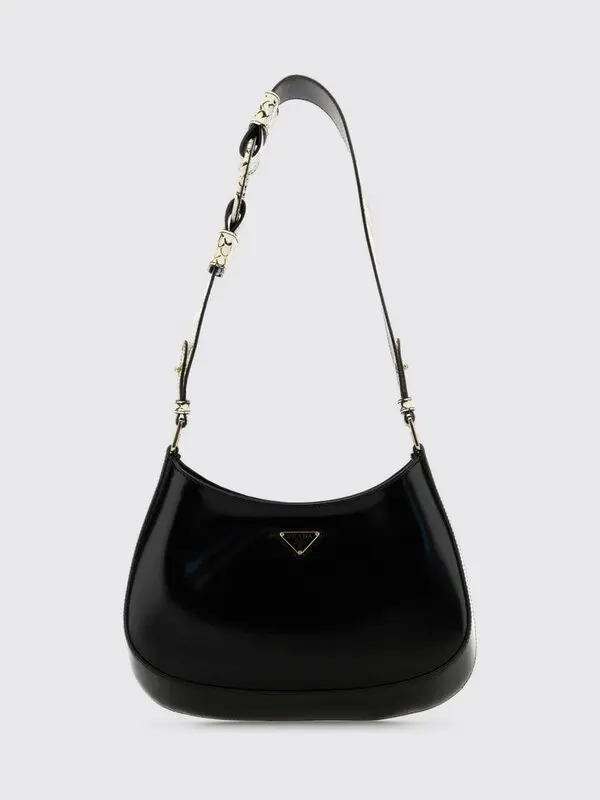 Prada Leather Shoulder Bag - Black