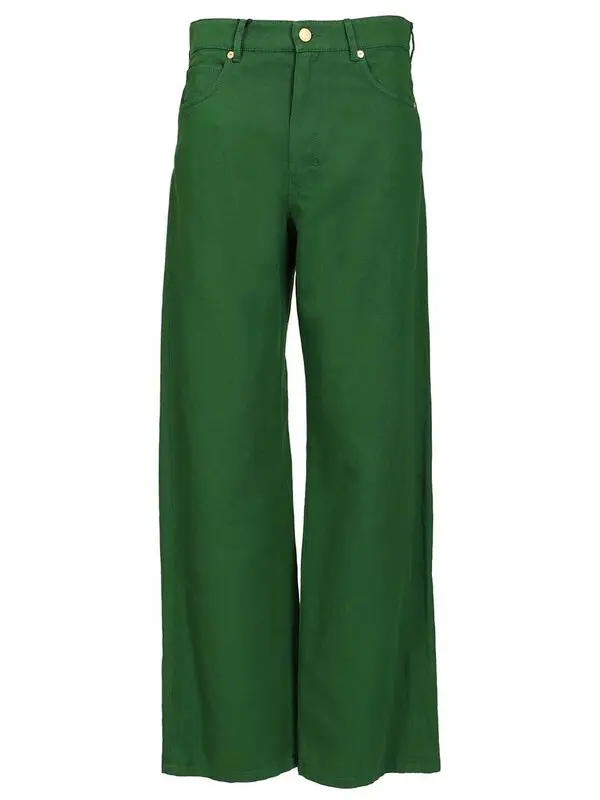 Max Mara Cotton And Linen Drill Trousers