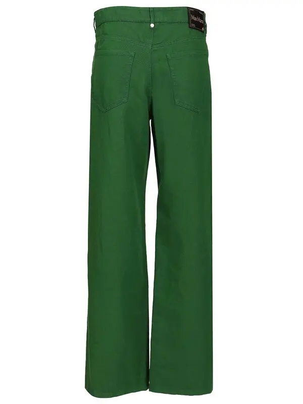 Max Mara Cotton And Linen Drill Trousers