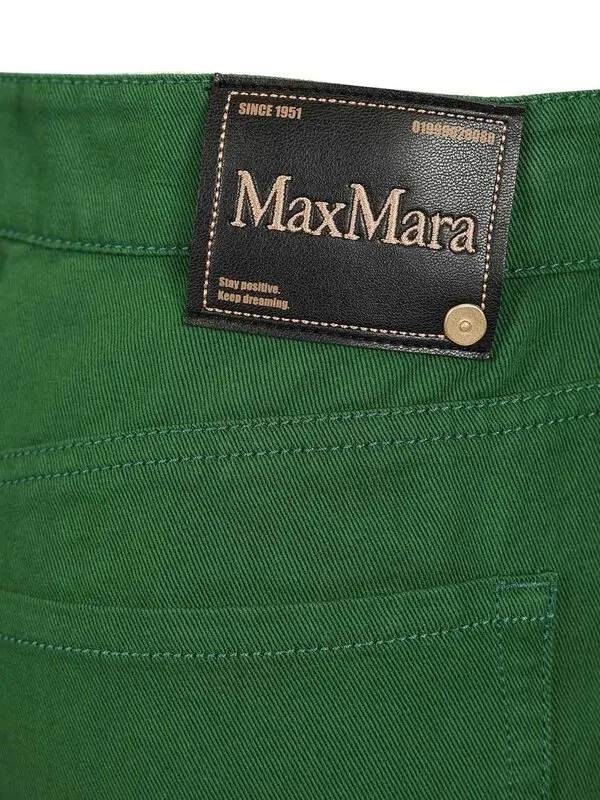 Max Mara Cotton And Linen Drill Trousers