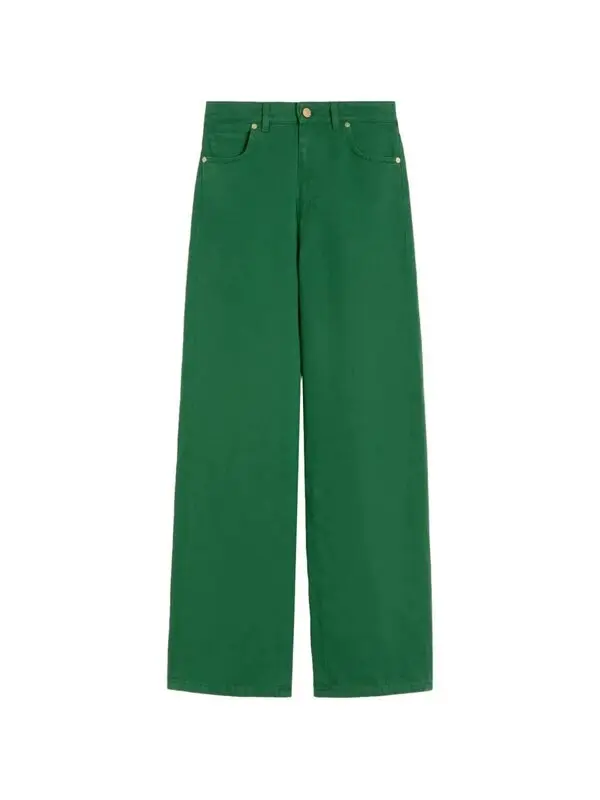 Max Mara Cotton And Linen Drill Trousers