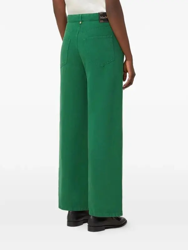 Max Mara Cotton And Linen Drill Trousers