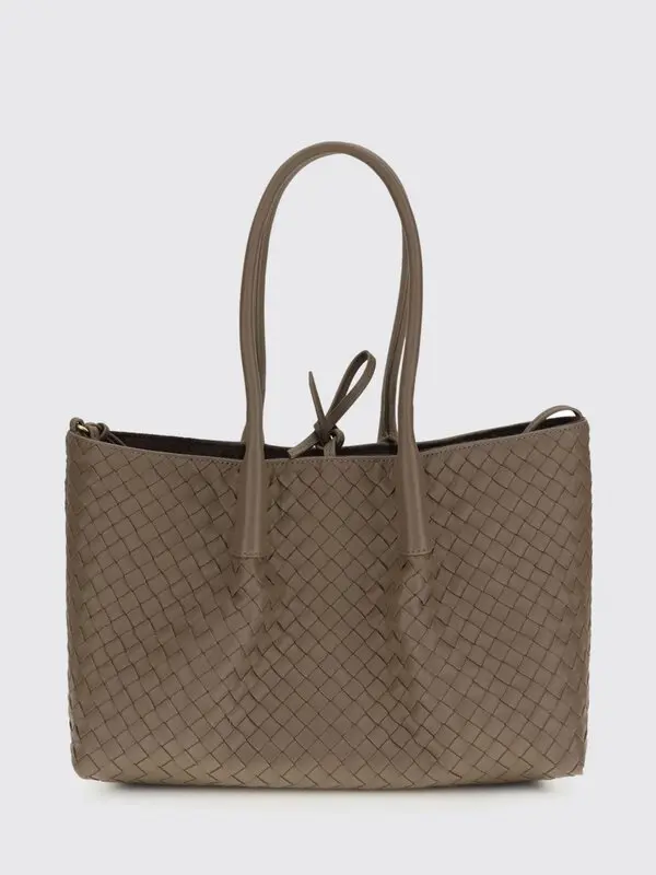 Bottega Veneta Pinacoteca Medium Woven Leather Bag - Cream
