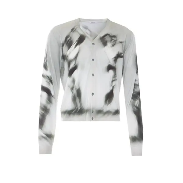 Versace The Flex Print Silk Cardigan