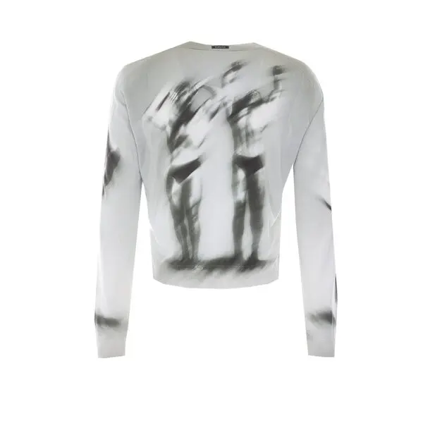 Versace The Flex Print Silk Cardigan