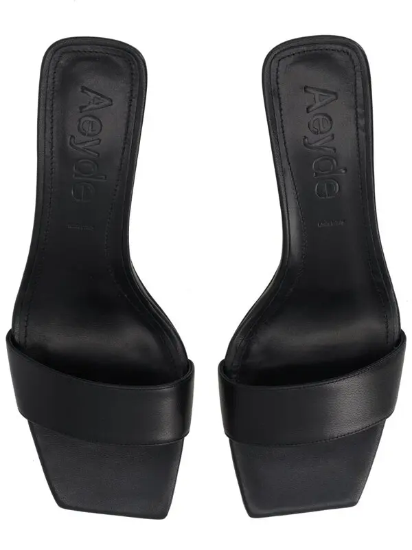 AeydĒ Gilly Leather Sandals - Black