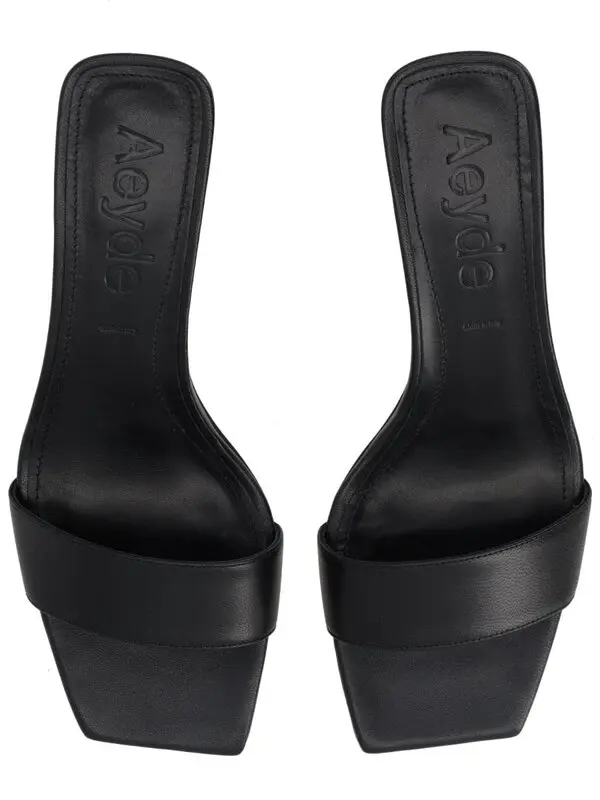 AeydĒ Gilly Leather Sandals - Black