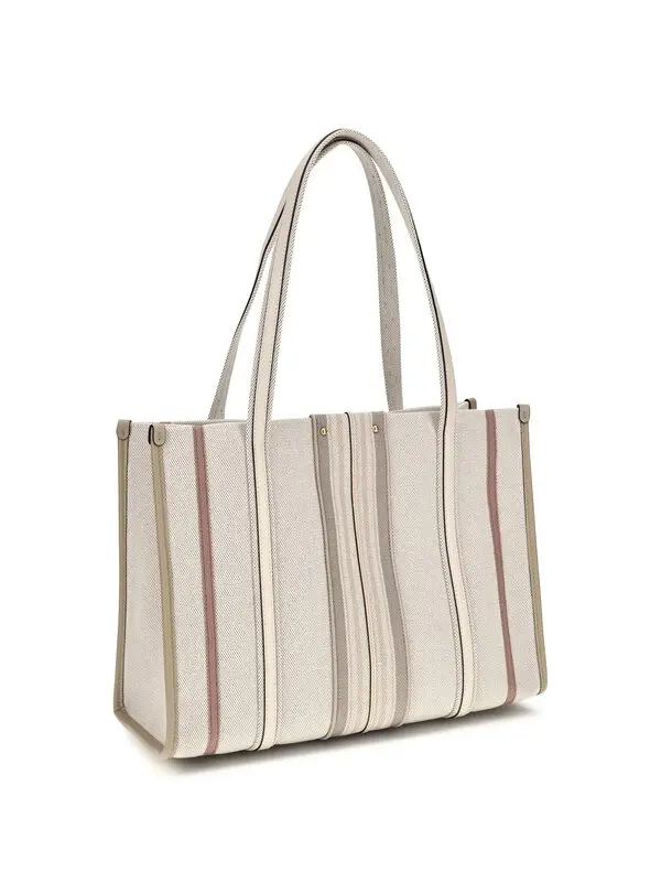 Chloé Woody Loop Canvas Tote Bag