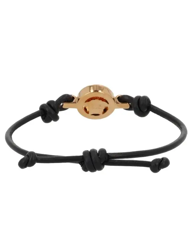 Versace Logo Bracelet - Black