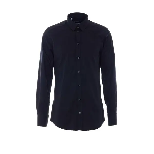Dolce & Gabbana Gold Stretch Shirt - Black
