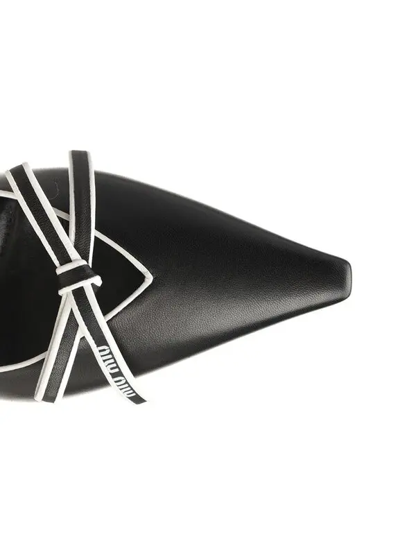 Miu Miu Slingback Décolleté In Nappa - Black