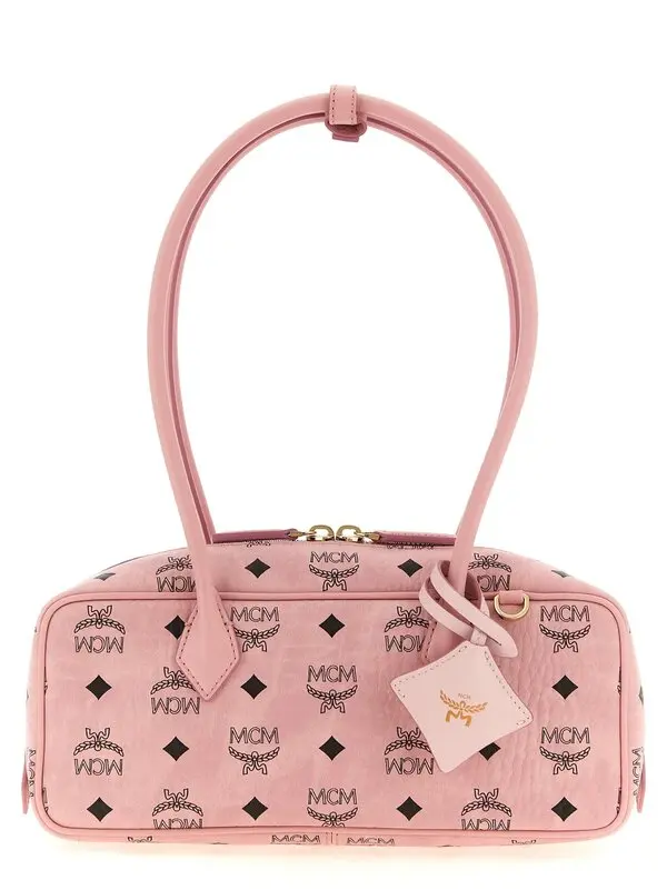Mcm Aren East West Small Shoulder Bag - Pink