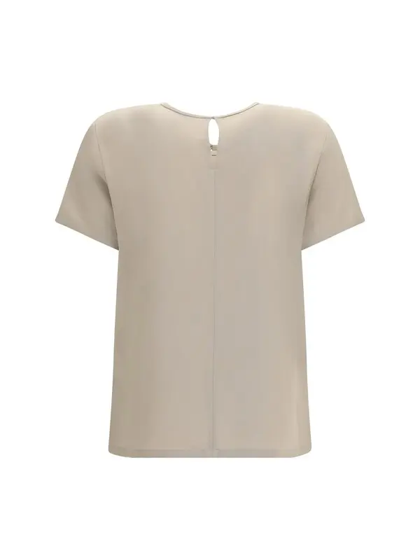 Max Mara Pagano Silk T-shirt - Cream