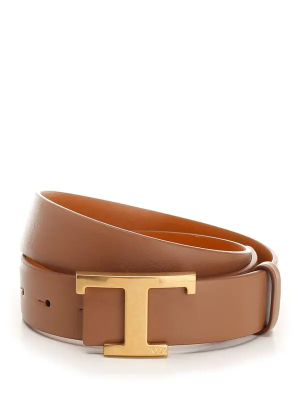 TOD'S T Timeless Reversible Belt - White