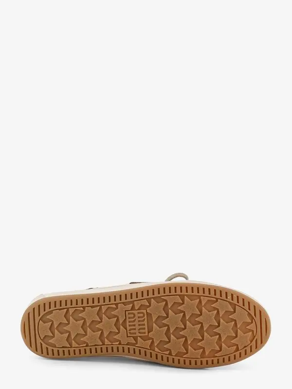 Miu Miu Fabric Loafers - Cream