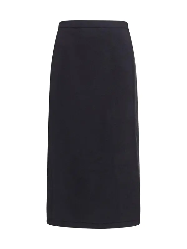 RIER Fleece Wool Skirt - Black