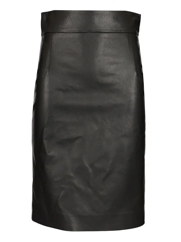 Tagliatore Suede Midi Skirt