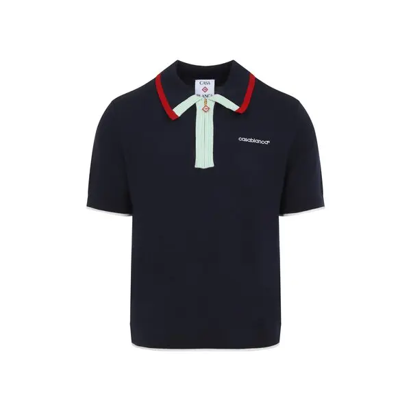 Casablanca Knitted Track Polo