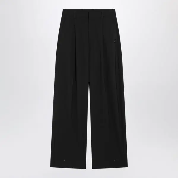 MONCLER X EDWARD ENNINFUL Wool-blend Trousers - Black