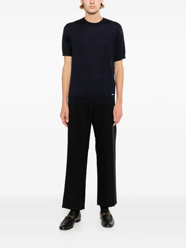 Brioni Cashmere And Silk Blend T-shirt - Multicolor